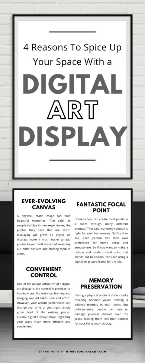 4 Reasons To Spice Up Your Space With a Digital Art Display
